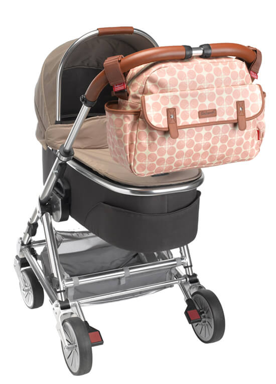 Molly Baby Nappy Bag in Pink Floral Dot by Babymel