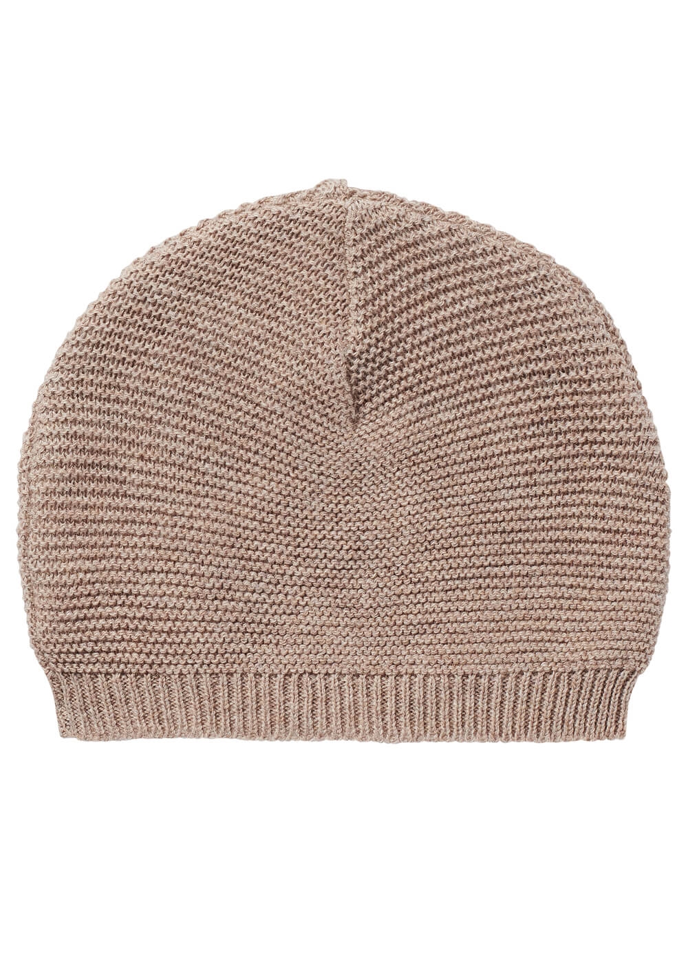 Rosita Organic Cotton Knit Newborn Hat in Taupe by Noppies Baby