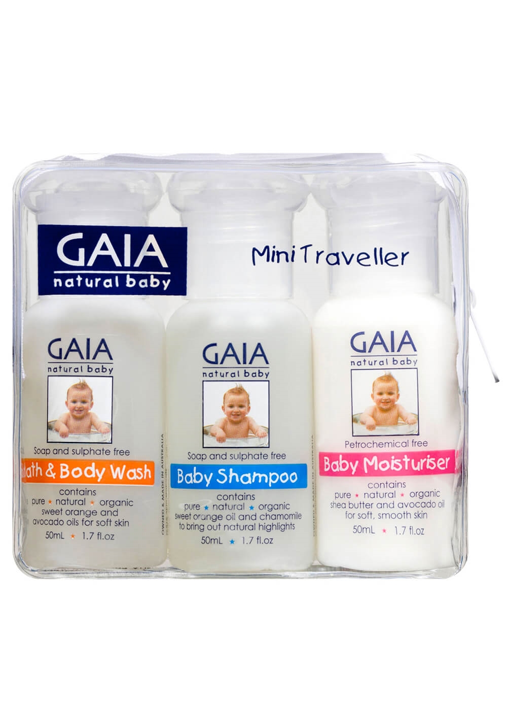 Natural Baby Mini Traveller Pack by GAIA Skin Naturals