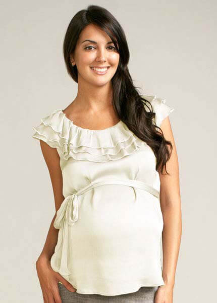 Ruffle Maternity Top by Maternal America