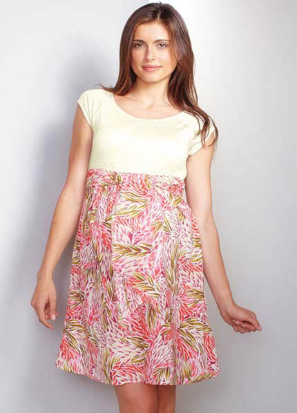 Spring Print Dress by Maternal America