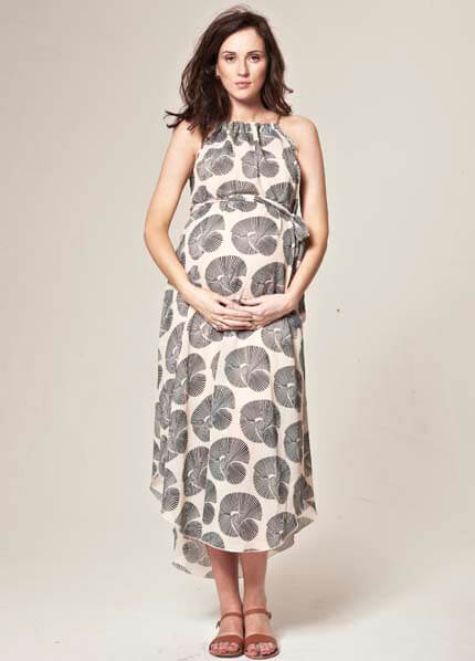 Portia Navy Rope Maternity Dress by LiL Designs