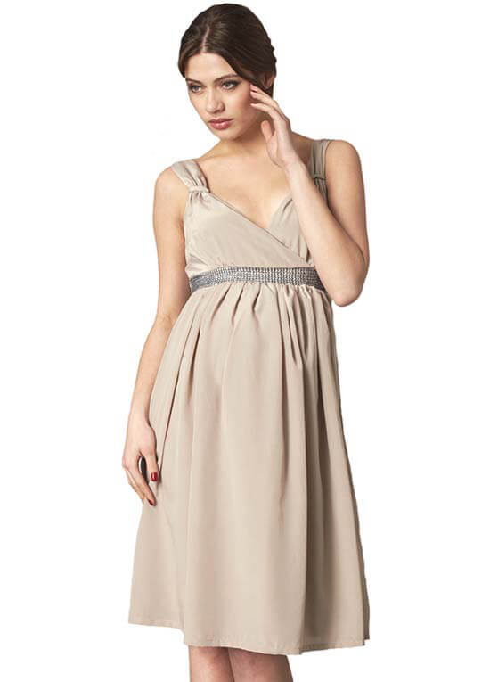 Embellished Maternity Evening Dress by Crave
