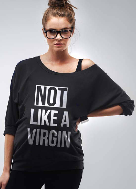 Not Like a Virgin Maternity Top by Mamagama