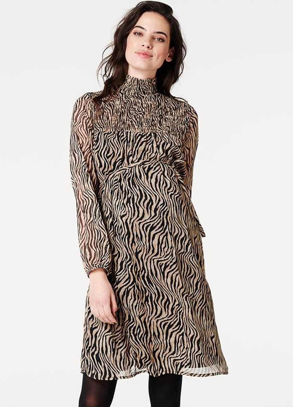 Supermom - Zebra Print Maternity Cocktail Dress | Queen Bee
